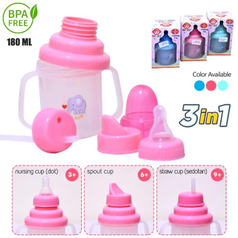 Jual Ninio Botol Minum Bayi Training Cup 3in1 Dot Baby Botol Bayi Tempat Minum Bayi By Btl ...
