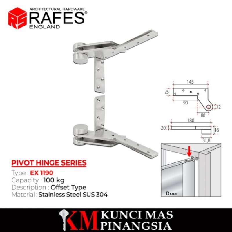Promo Engsel Pivot / Pivot Hinge / 1190 / Rafes Diskon 16% di Seller ...
