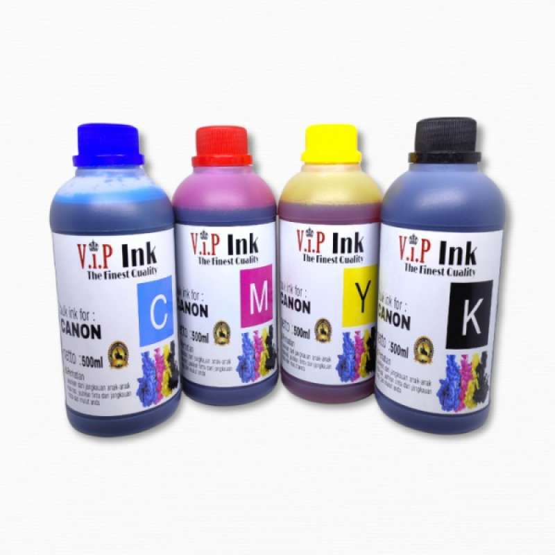 Promo Paket Tinta Canon Isi Ulang Refil 500Ml 4 Warna Diamond Ink ...