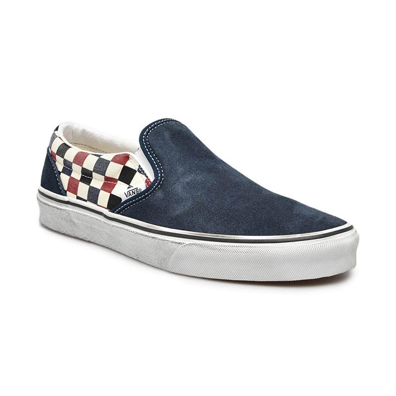 Jual Vans Washed Pack Classic Sepatu Slip On Pria - Dress Blues Chili ...