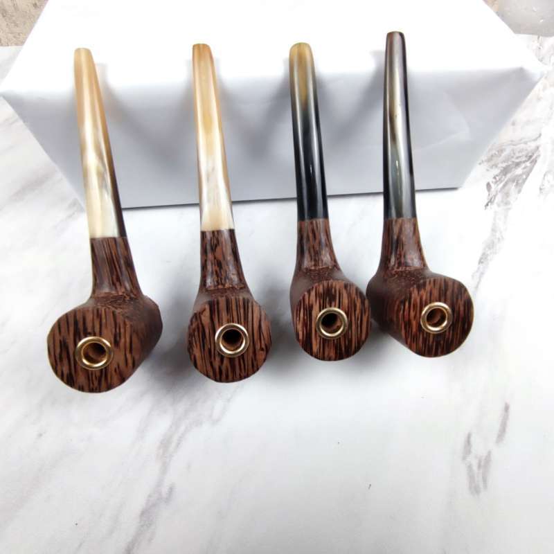Jual Horn Craft_once Pipa Rokok Cangklong Besar Kayu Kelapa Dan Tanduk ...