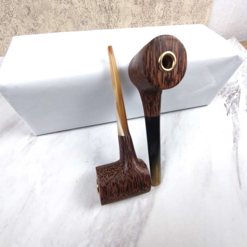 Jual Horn Craft_once Pipa Rokok Cangklong Besar Kayu Kelapa Dan Tanduk ...