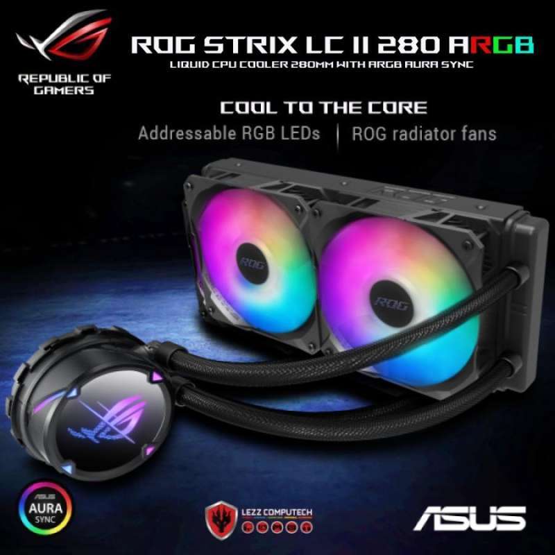 Jual ASUS ROG STRIX LC II 280 ARGB - LIQUID CPU COOLER 280MM AURA SYNC ARGB di Seller Lezz ...