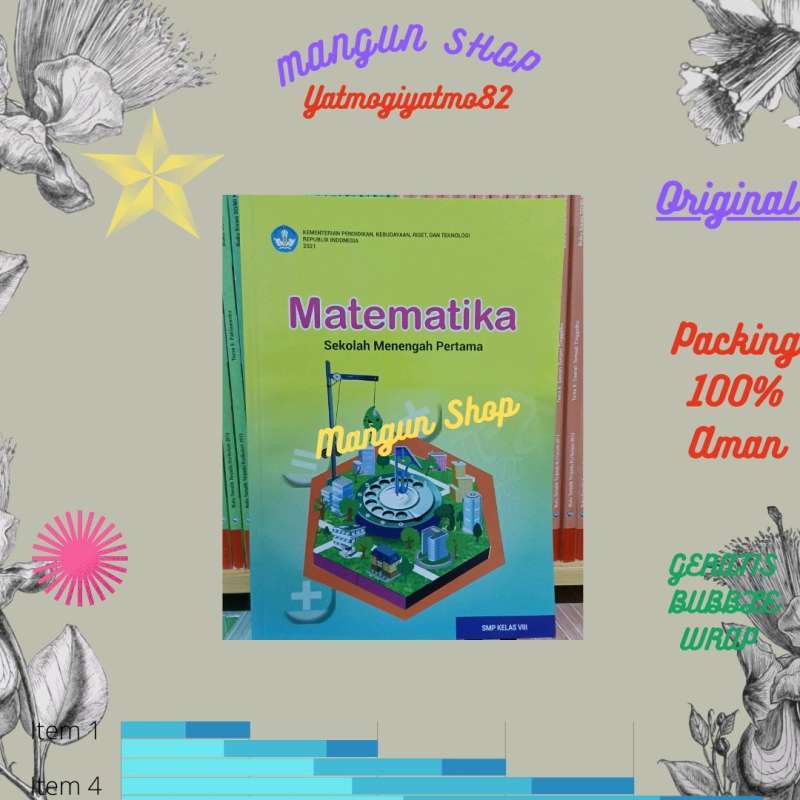 Jual Buku Matematika Kelas VIII.8 SMP Kurikulum Merdeka Diknas di ...