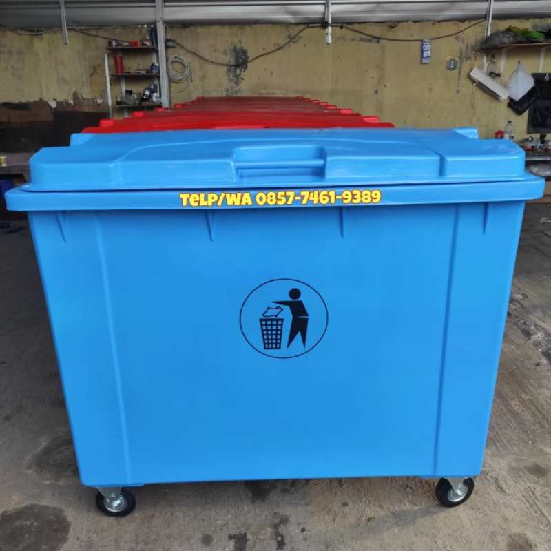 Jual Tempat Sampah Besar/bak Sampah Besar Bahan Fiber Terbaik 660 Liter Di Seller Dh_grub ...