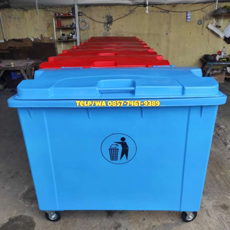 Jual Tempat Sampah Besar/bak Sampah Besar Bahan Fiber Terbaik 660 Liter Di Seller Dh_grub ...