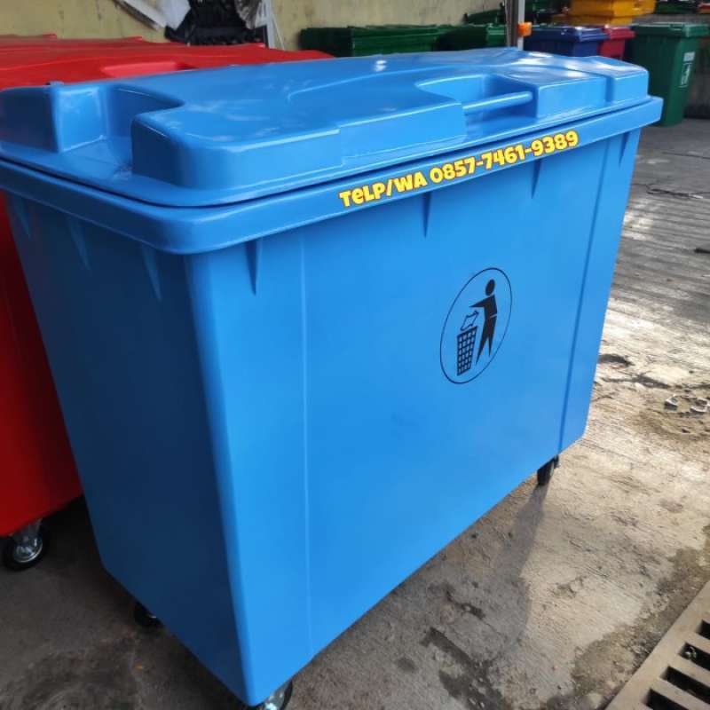 Jual Tempat Sampah Besar/bak Sampah Besar Bahan Fiber Terbaik 660 Liter Di Seller Dh_grub ...