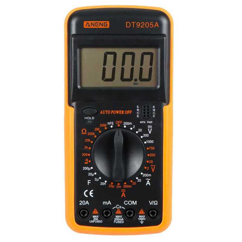 Jual GLO - ANENG Digital Multimeter Voltage Tester - DT9205A Warna Oren ...
