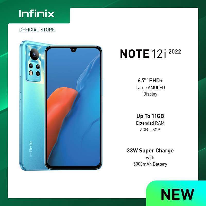 Jual Infinix Note 12i 2022 [6/128 GB/Official Store] - Metaverse Blue ...