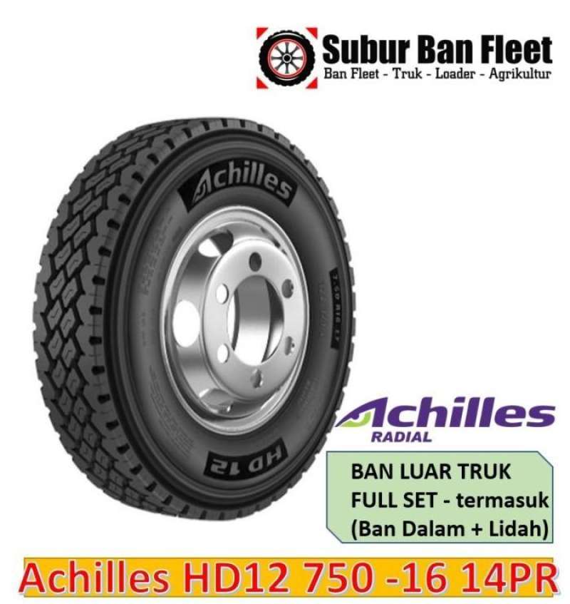 Jual Ban Truk Radial Achilles HD12 Ukuran 750 R16 14PR FULL SET di ...