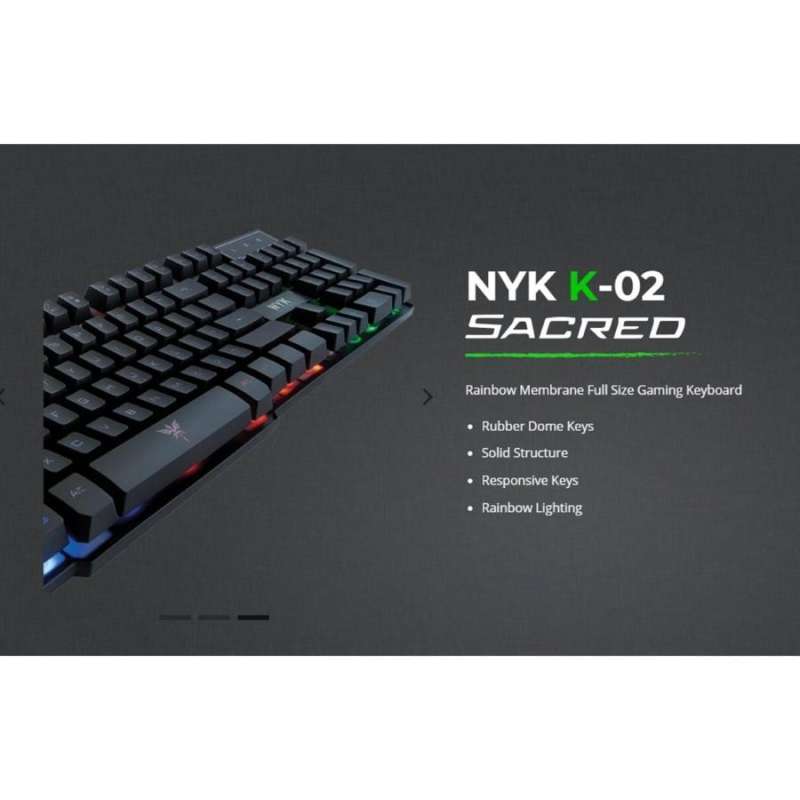 Jual NYK K02 SACRED GAMING KEYBOARD di Seller B ZONES - Kota Malang ...