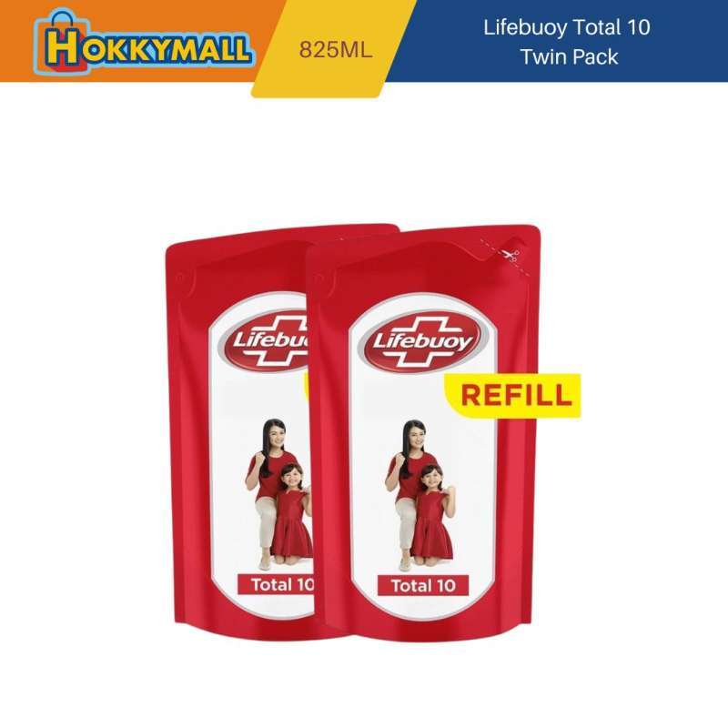 Jual Lifebuoy Sabun Mandi Cair Total 10 Refill 900Ml Twin Pack di ...