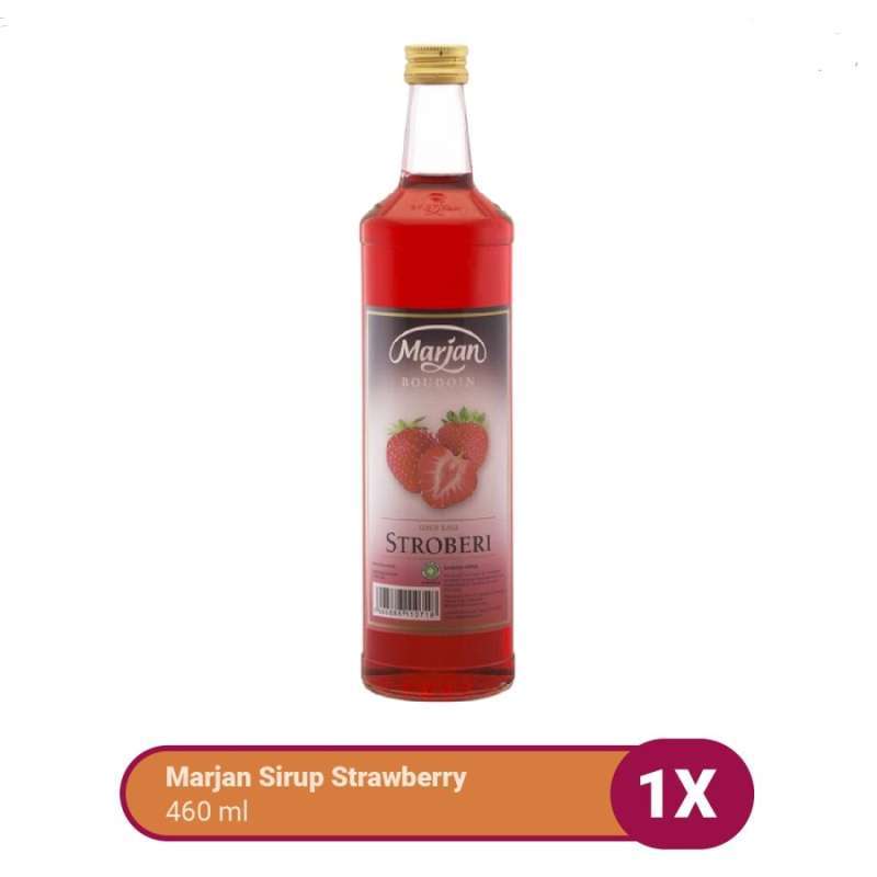 Jual Strawberry Syrup Marjan Sirup Stroberi 460ml Di Seller Lattebless ...