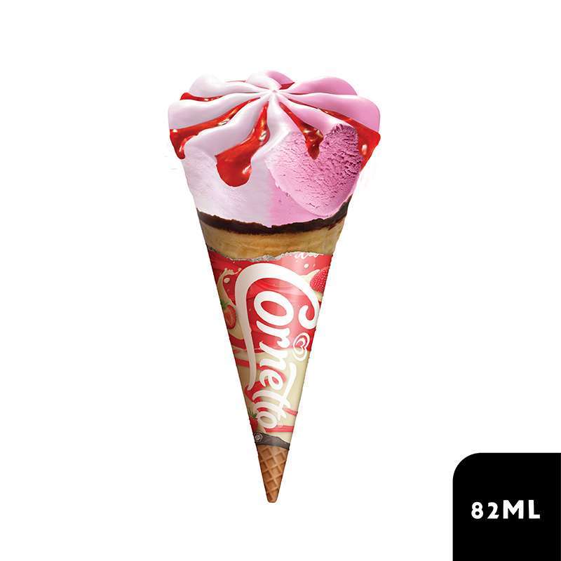 Jual Wall's Cornetto Strawberry Vanilla [82 mL] di Seller Alfamidi ...