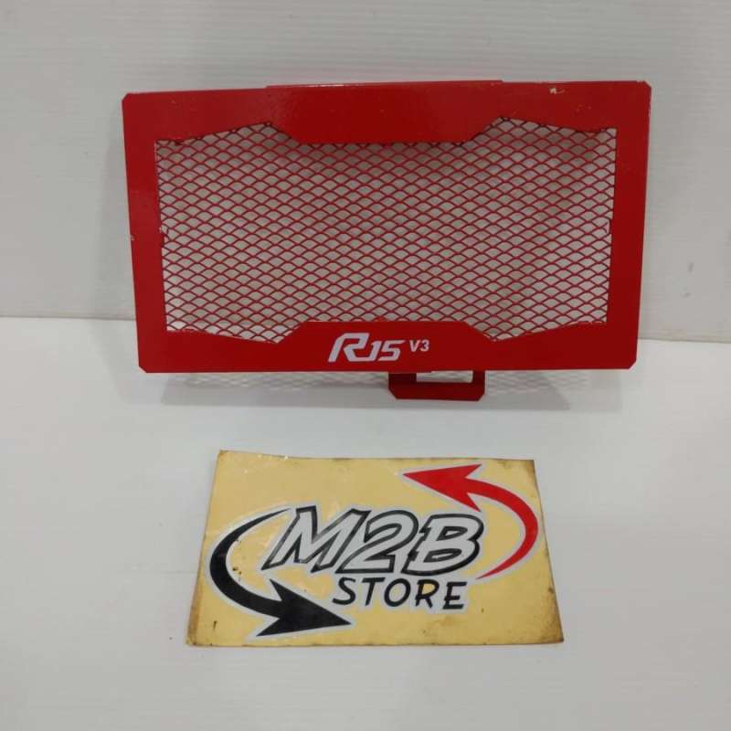 Jual Tutup Radiator Yamaha R15 V3 Model Jaring Merah Red di Seller M2B ...