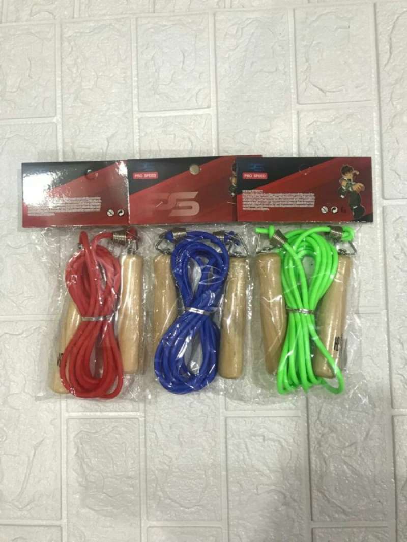 Promo SKIPPING/ SKIPING/ LOMPAT TALI KAYU PRO SPEEDS Diskon 5% di ...