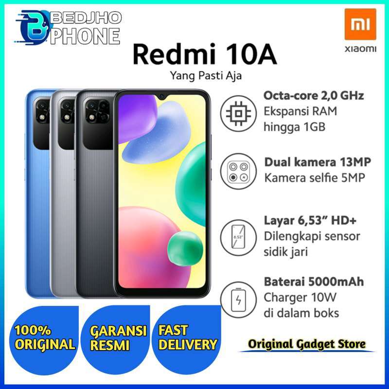 Promo Xiaomi Redmi 10a 4/64gb Garansi Resmi Diskon 30% Di Seller Bedjho ...