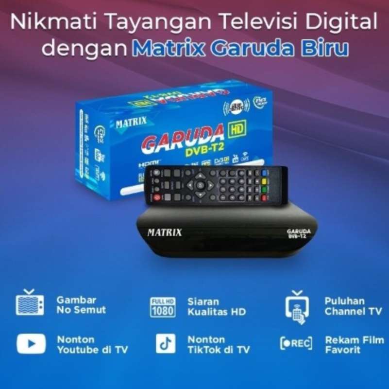 Jual SET TOP BOX MATRIX GARUDA (BIRU) di Seller RR ELEKTRIK - Cibinong ...