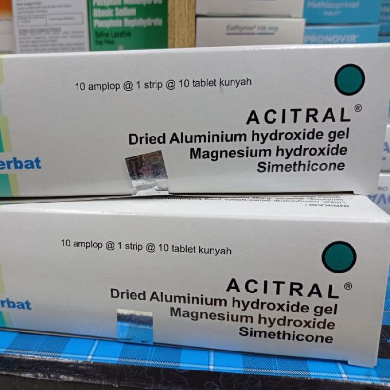Promo acitral tablet obat maag / kembung box 100 tablet Diskon 23% di ...