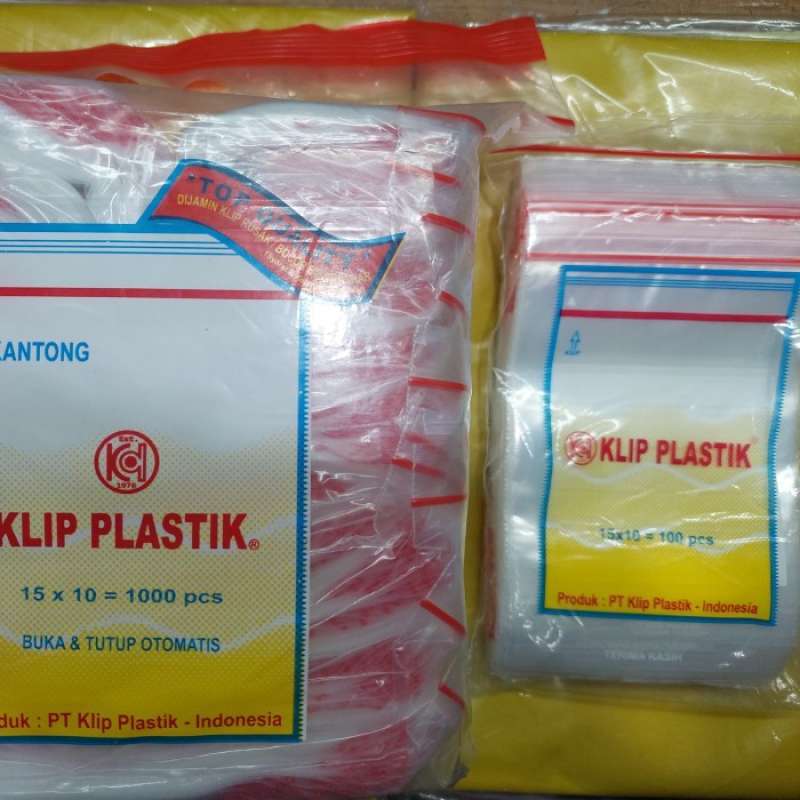 Promo Plastik Klip 15x10 Putih, Etiket, Pt.klip Plastik, 1.000 Lembar ...