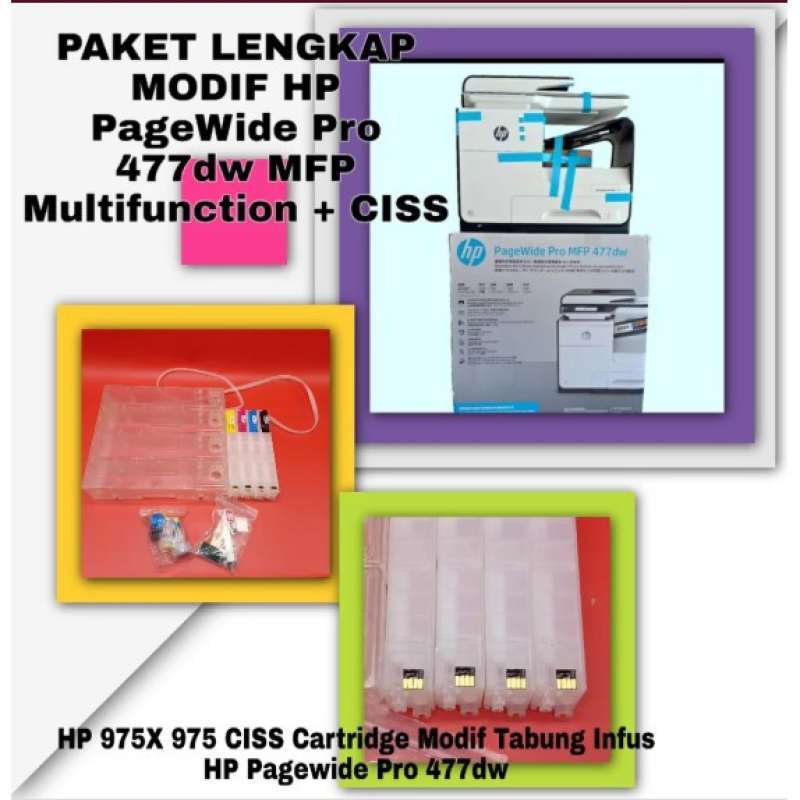 Jual Paket Lengkap Modif Hp Pagewide Pro 477dw Mfp Multifunction ...