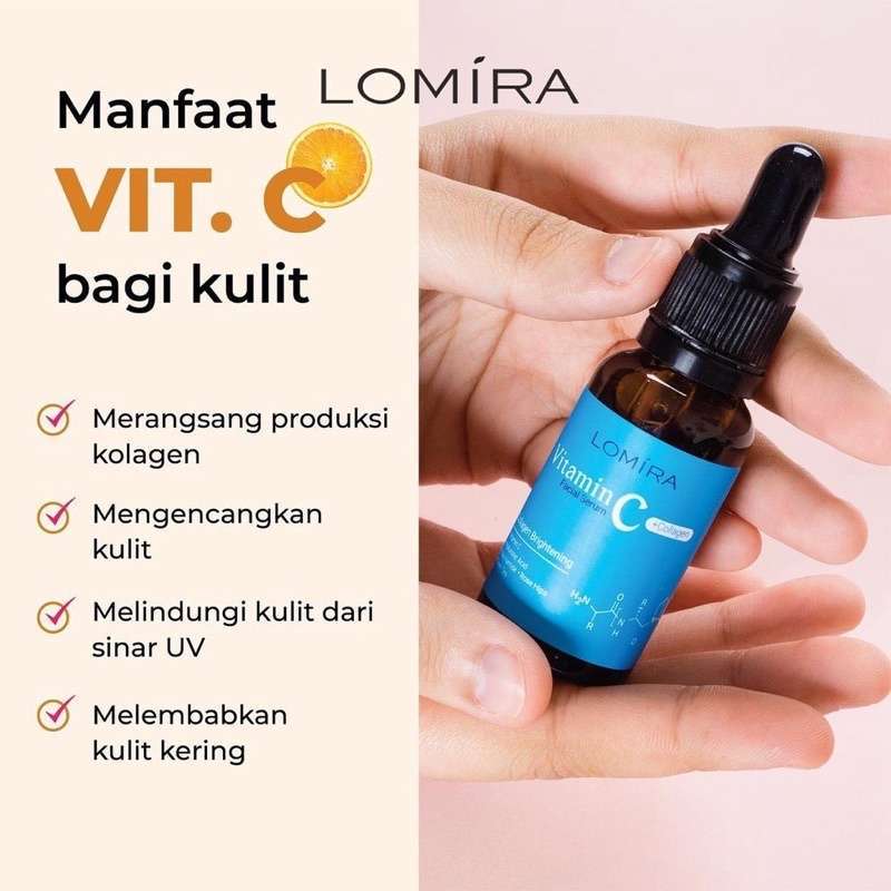 Jual Lomira - Lomira Facial Serum With Vit C & Collagen 20ml Di Seller ...