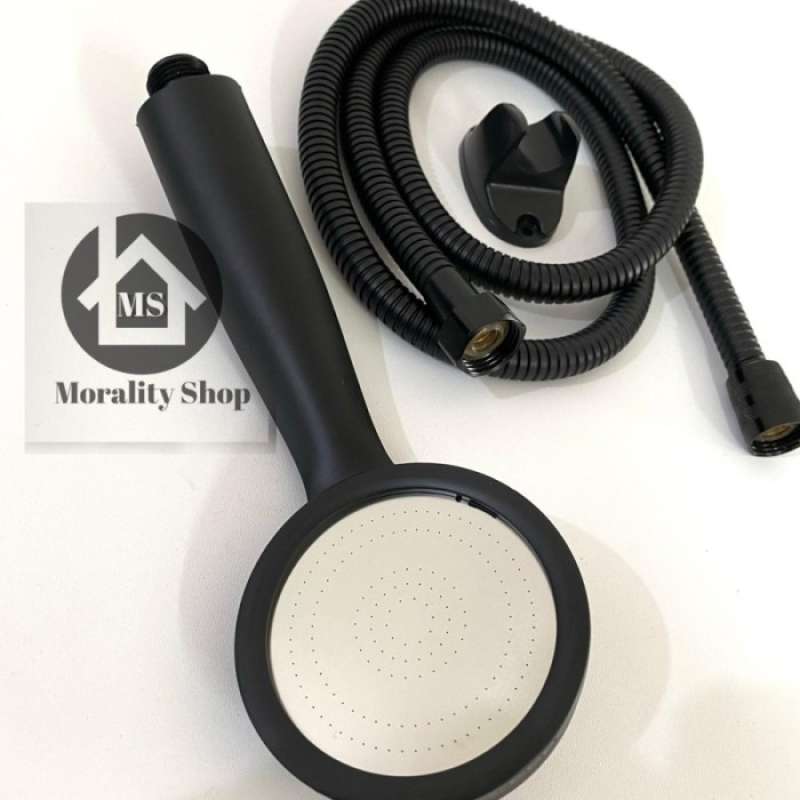 Promo Paket HEMAT Set Shower 19007/H15 +Kran Cabang 51BL/Q12 Black ...