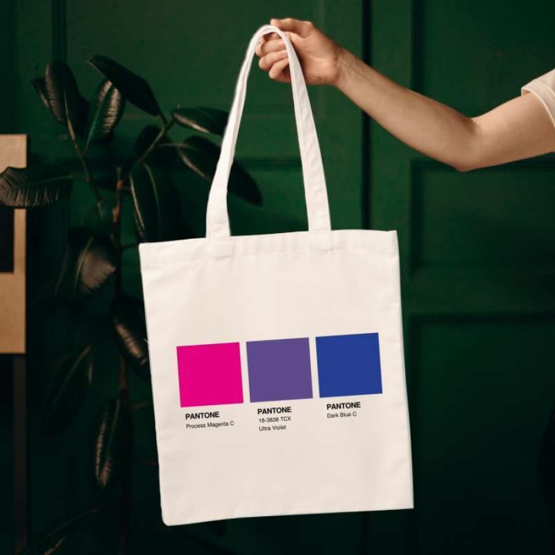 Jual Subtle Pantone Color Swatch Tote Bag - Subtle Bi Totebag Canvas di ...