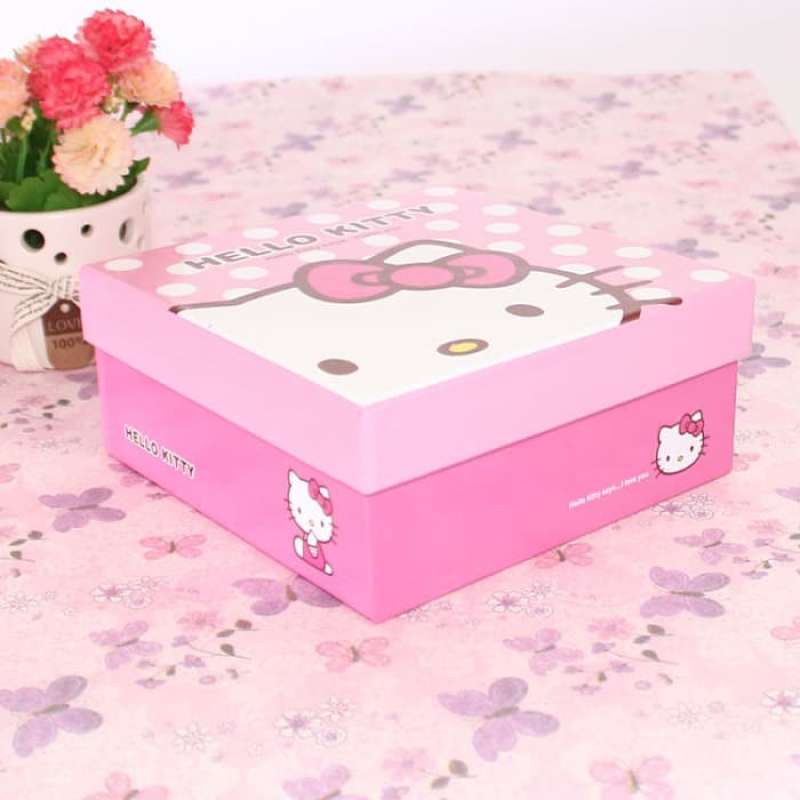Promo Paper Box Hello Kitty Size L Box Kotak Box Souvenir Box Hadiah ...
