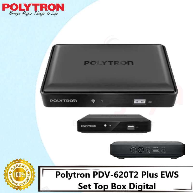 Promo POLYTRON PDV-620T2 Set Top Box Digital TV Diskon 16% di Seller CV ...