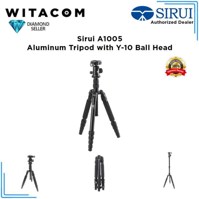 Jual Sirui A-1005 Aluminium Tripod with Y-10 Ball Head di Seller ...
