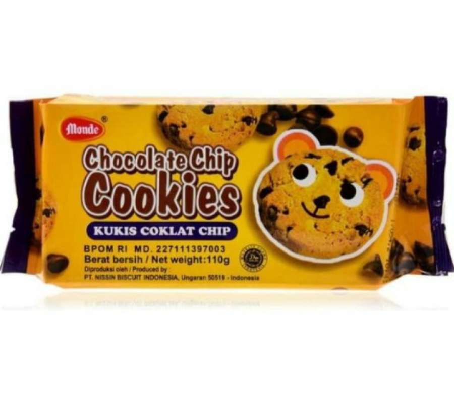 Jual Monde Chocolate Chips Cookies Biskuit [110 G] Di Seller Dede ...
