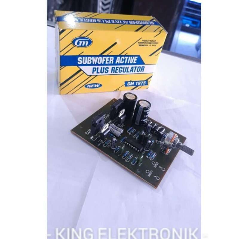 Jual KIT RANGKAIAN ACTIVE SUBWOOFER PLUS REGULATOR GM 1975 di Seller ...