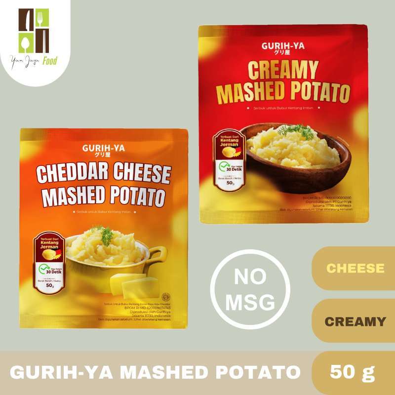 Jual Gurih-Ya Mashed Potato Creamy & Ceddar Cheese [50g] di Seller Yan ...