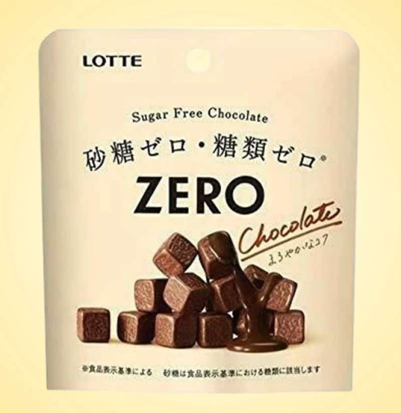 Jual Lotte Zero Sugar Free Chocolate 40 Gram / Chocolate Import Japan ...
