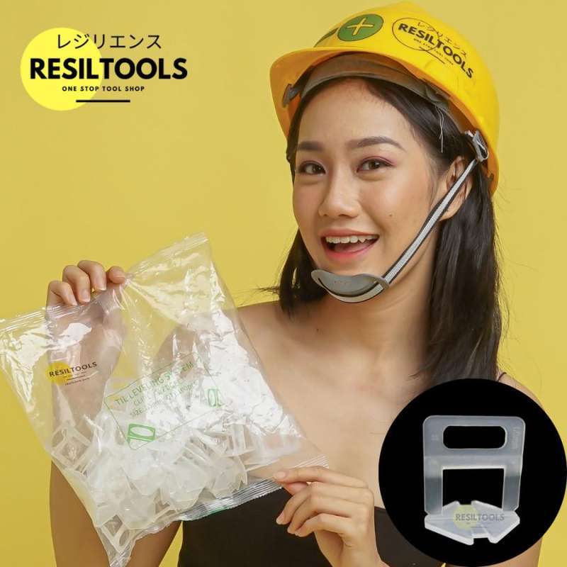Jual 100 Buah Klip Keramik 1.5mm Pemasang Pengatur Jarak Tinggi Ubin ...