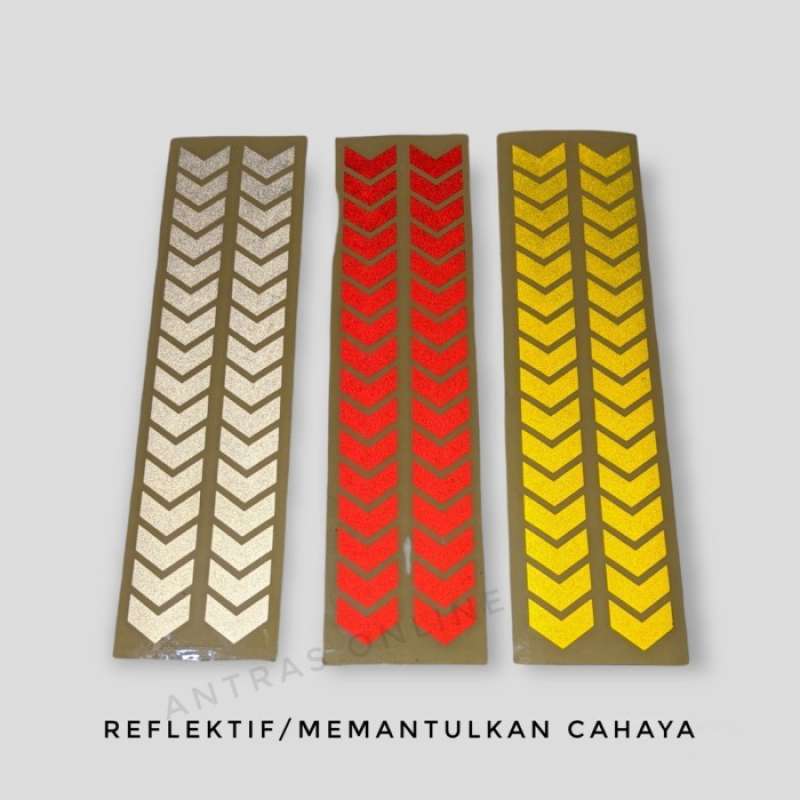 Promo STIKER REFLEKTIF BOX MOTOR PANAH GARIS POLISI - CUTTING STICKER ...