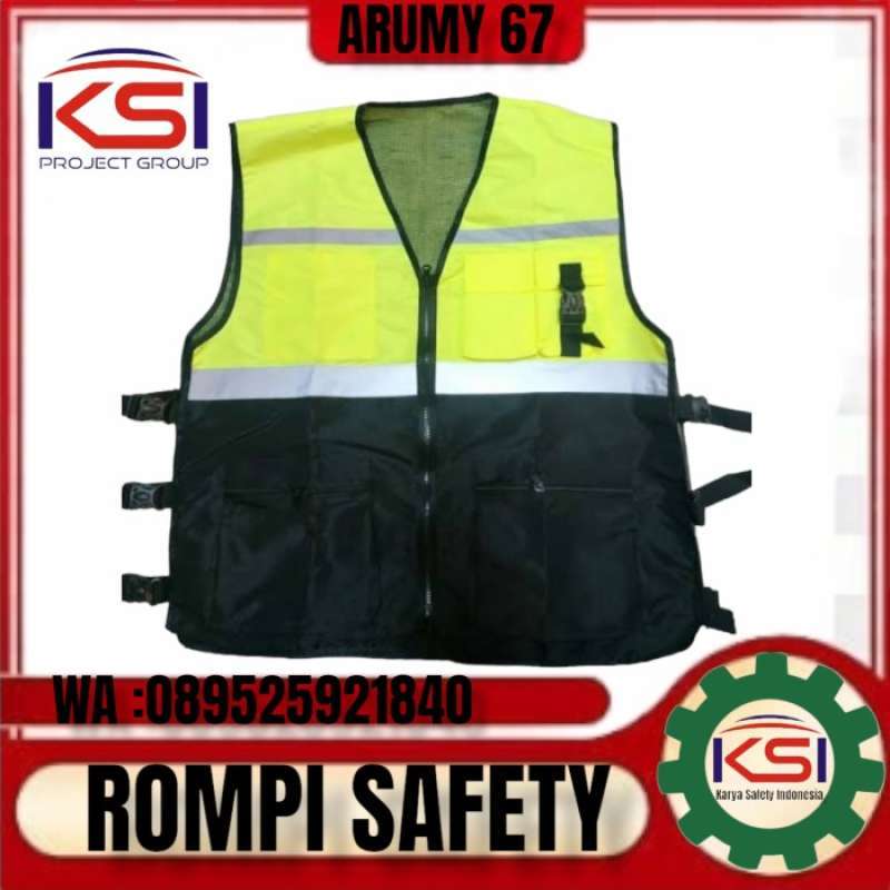 Jual Rompi Safety Proyek Rompi Pelindo Hijau Hitam Di Seller Axie Store ...