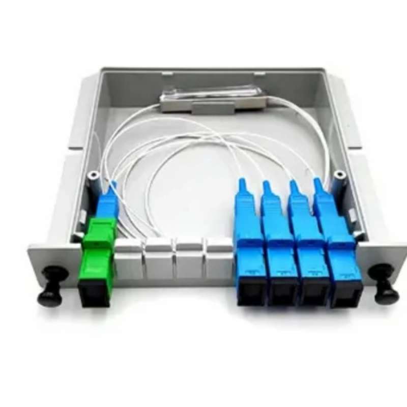 Promo Passive Splitter PLC BOX FO 1 4 Fiber Optik FTTH SC UPC Diskon 9% ...