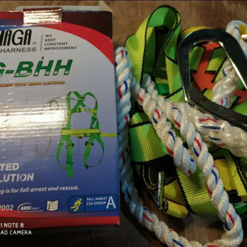 Promo type single hook omaga safety full body harness Diskon 23% di ...