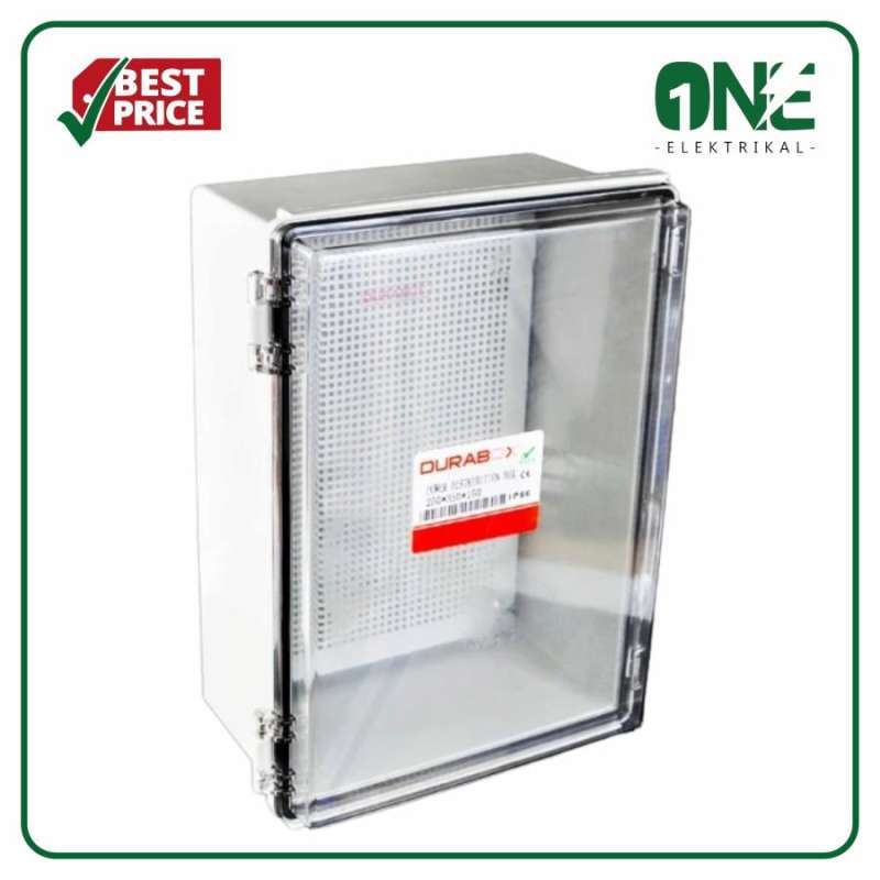 Jual Box Panel Plastik Abs 250x350x150 Mm Transparant + Base Plate ...