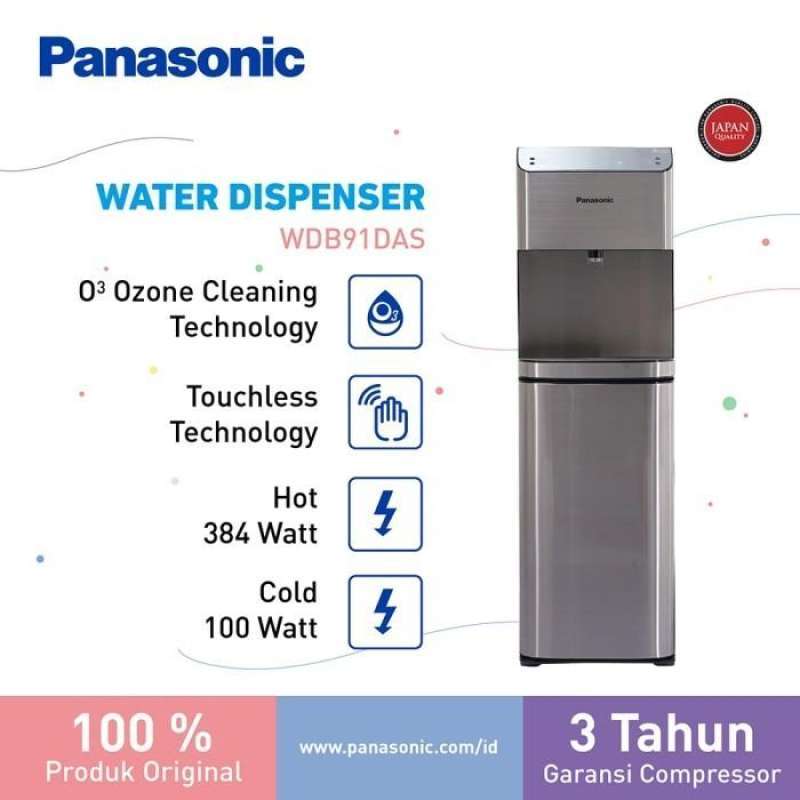Jual Panasonic PREMIUM Touchless Water Dispenser Bottom loading ...