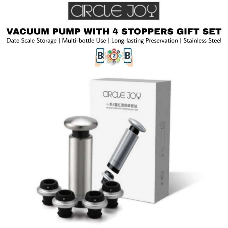 Promo CIRCLE JOY VACUUM PUMP WITH 4 STOPPERS GIFT SET - Multi Color ...