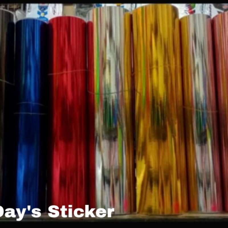 Promo Scotlet Crome Sticker Meteran Panjang 1m, Lebar 45cm Diskon 59% ...