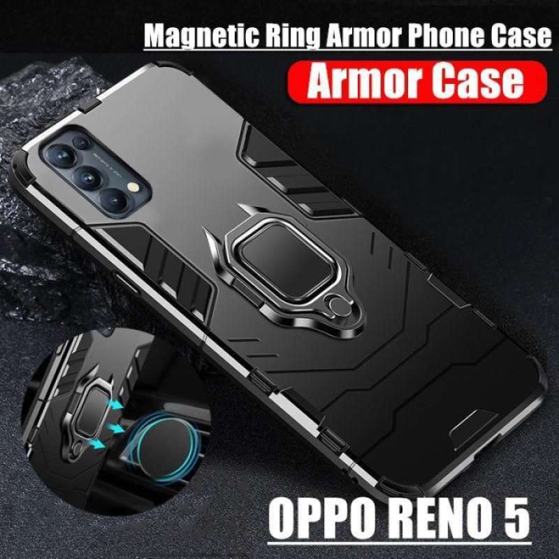 Jual Oppo Reno 5 5g / Reno5 4g Transformer Ring Standing Hard Case ...