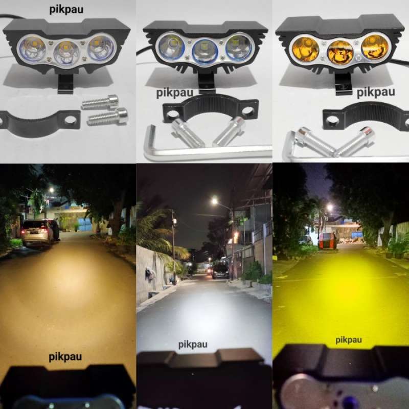Promo Lampu Tembak Sorot Owl Cree 3 Mata 30Watt 3 mode 12 Volt - 80 ...