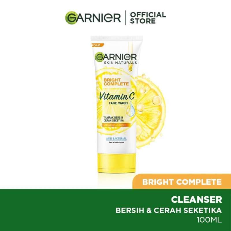 Jual GARNIER Bright Complete Brightening Face Wash Foam 100ml di Seller ...