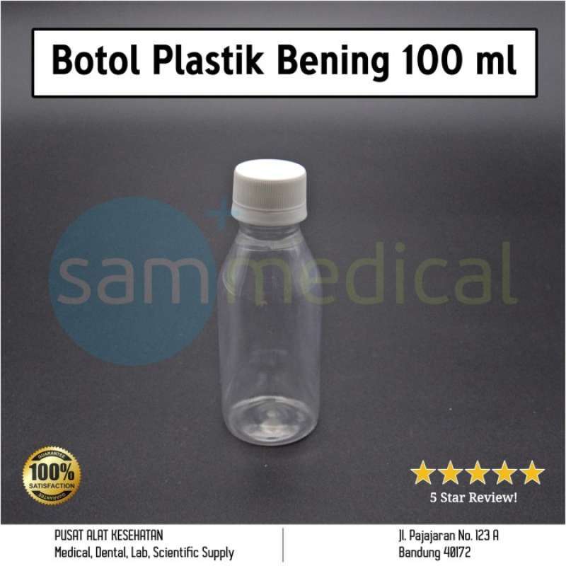 Jual Botol Plastik Bening Putih 100ml per10pcs di Seller SAM MEDICAL ...
