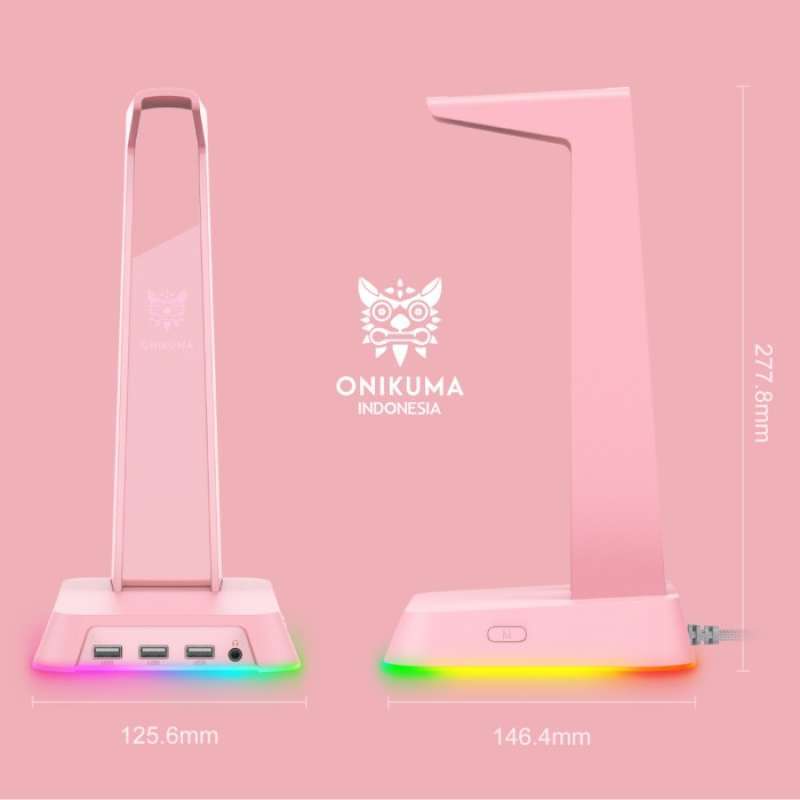 Promo ONIKUMA ST2 RGB Gaming Headphone Stand Diskon 25% di Seller Toko ...