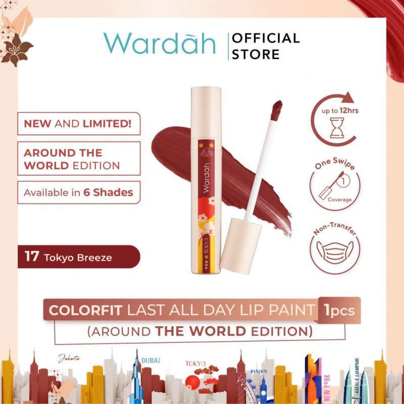 Jual Wardah NEW SHADE! Colorfit Last All Day Lip Paint- Tahan Lama ...